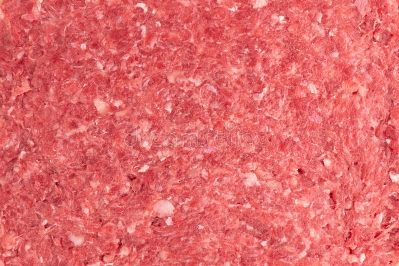 Background of Raw Minced Meat Stock Photo - Image of object, isolated ...