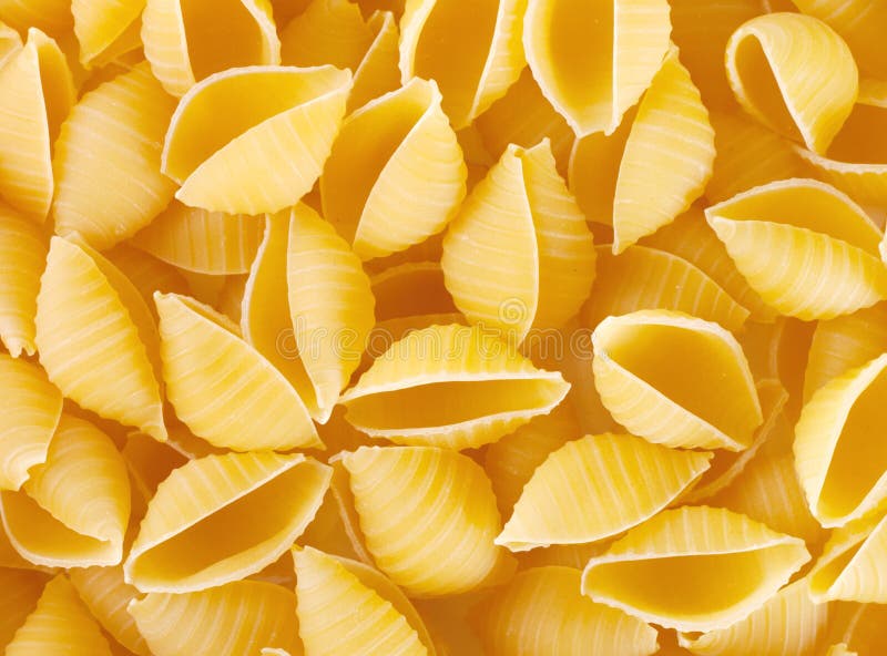 Background of Raw Pasta Shells Stock Image - Image of eating, italy ...