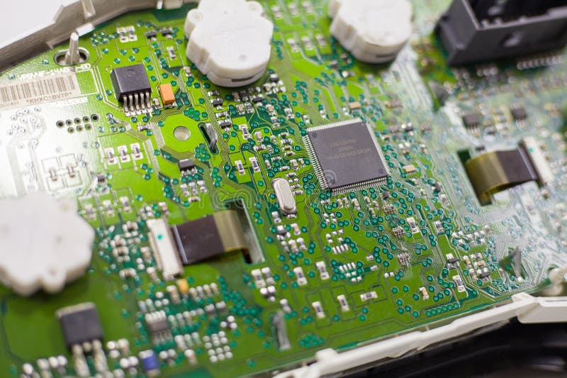 Microcircuit of Car Speedometer Stock Image - Image of semiconductor ...