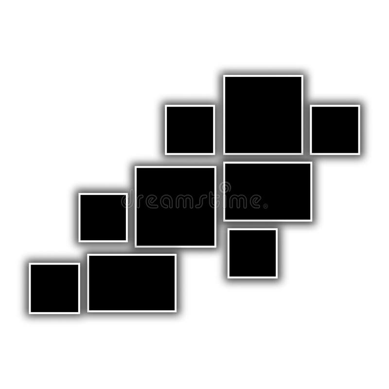 Background of Realistic Vector Photo Frames. Template Retro Photo ...