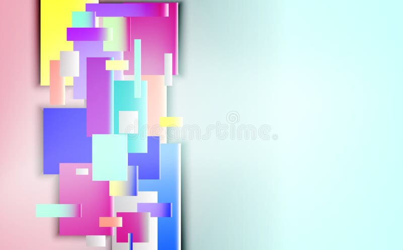 Background with Rectangle Gradient Elements Stock Vector - Illustration ...
