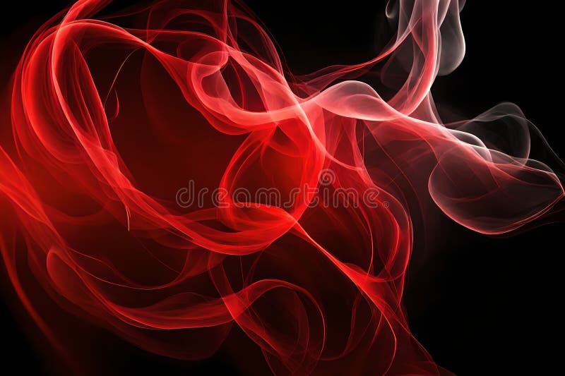 Background with Red Abstract Light Smoke Stock Illustration ...