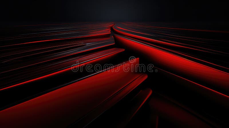 Background Red Abstract Lines Stock Illustration - Illustration of ...