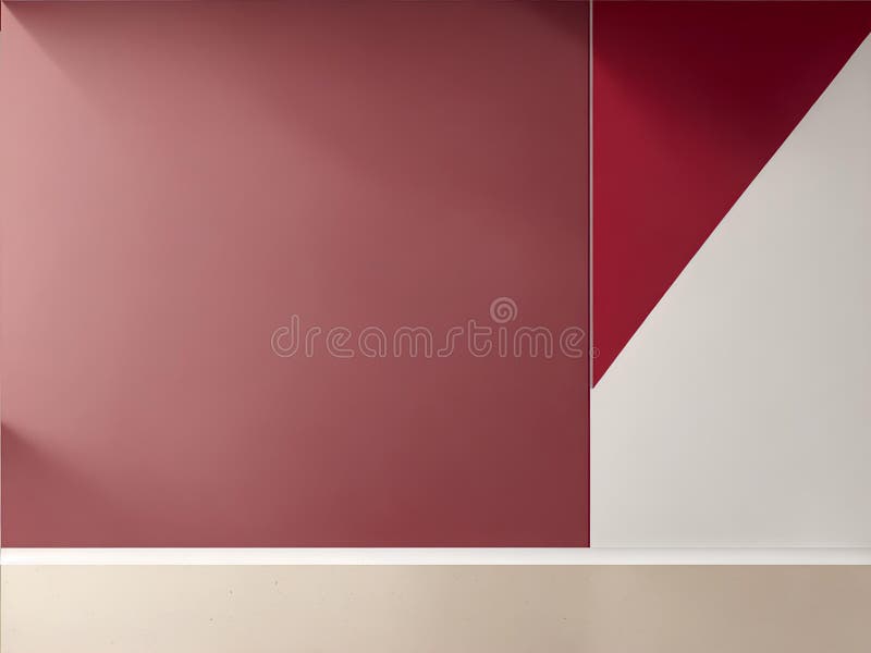 Background with Red and Beige Pannels. Stock Illustration ...