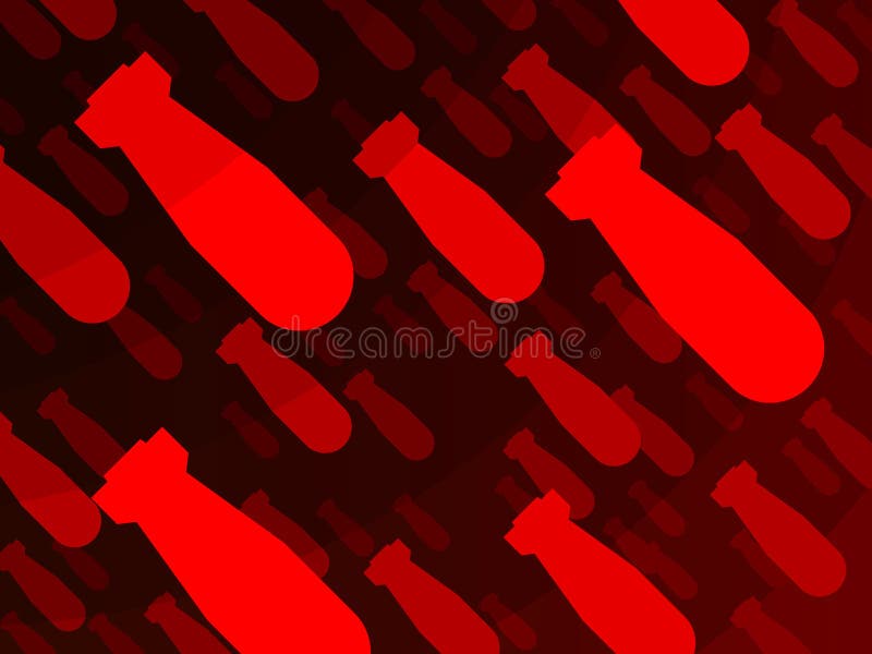 Background Red Bomb Nuclear Poster Stock Vector - Illustration of ...