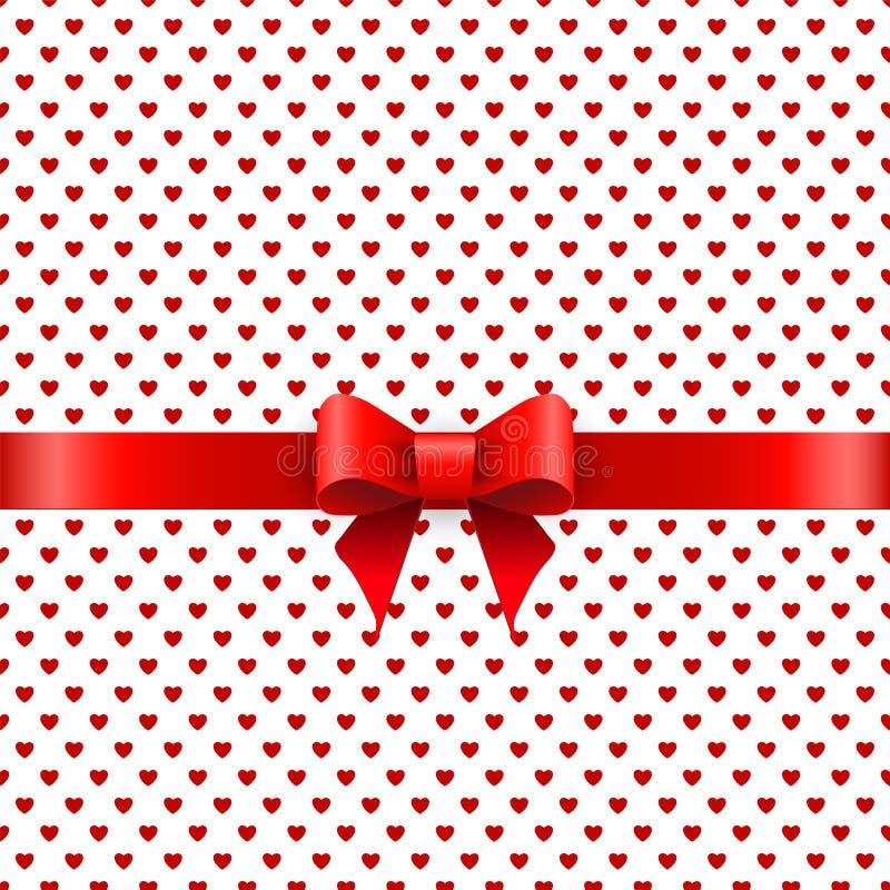 Background with red bow stock vector. Illustration of element - 49781055