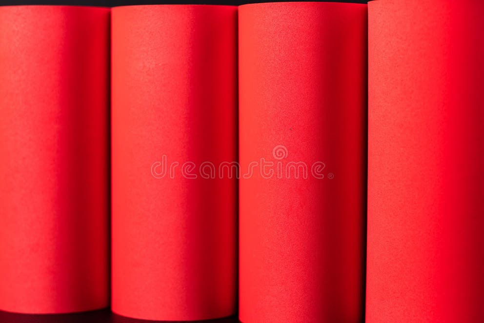 Background of Red Columns. Red Pillars. Red Background Stock Image ...