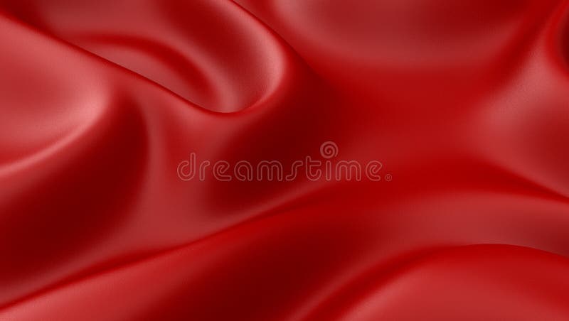 Background of Red Fabric. Beautiful Smooth Folds of Fabric. Background ...