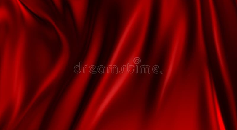 Background of Red Fabric. Beautiful Smooth Folds of Fabric. Background ...