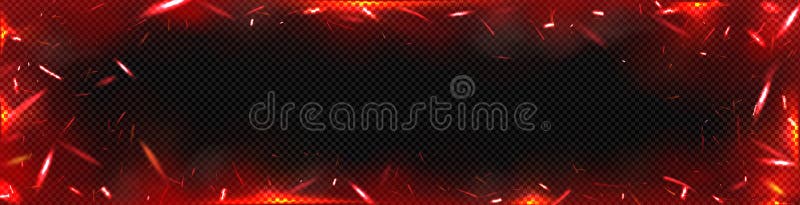 Background with Red Fire Sparks, Overlay Effect Stock Vector ...