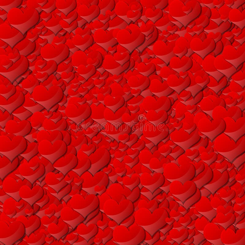 Background of red hearts stock vector. Illustration of illustrations ...