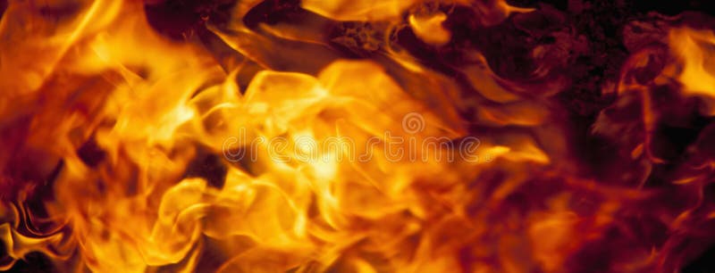 Background of Red Hot Fire. Selective Focus Stock Photo - Image of ...
