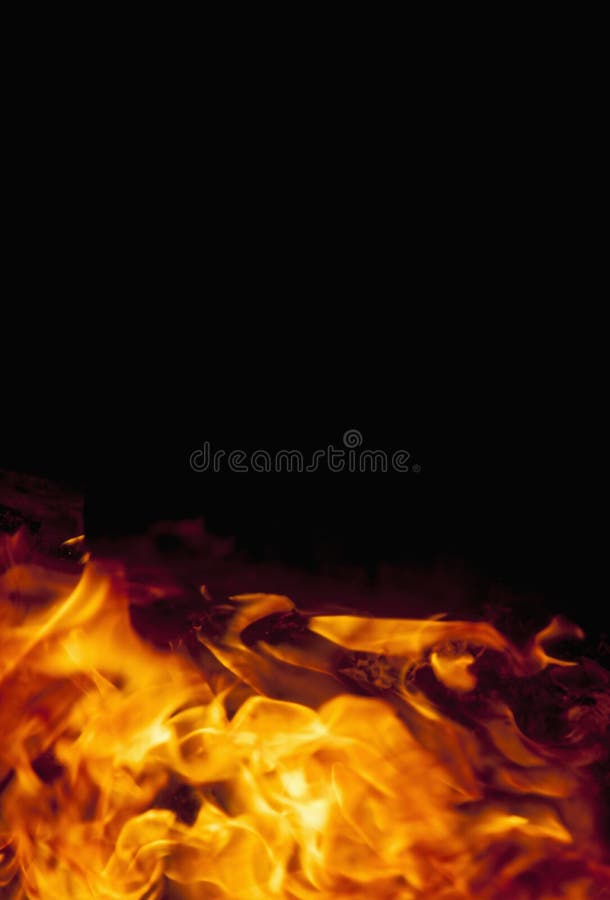 Background of Red Hot Fire. Selective Focus Stock Image - Image of ...