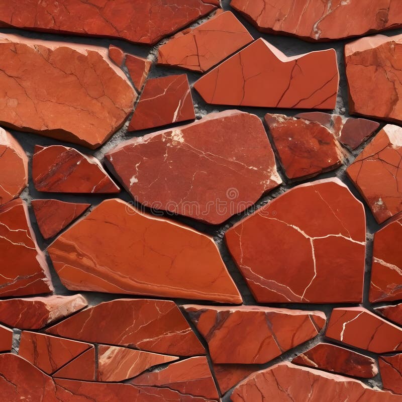 Red Jade Stone Wall Texture or Pattern for Design and Decoration. AI ...