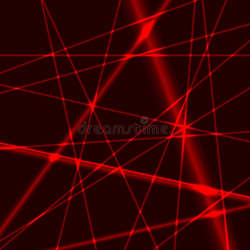 Background with Red Laser Random Beams Stock Vector - Illustration of ...