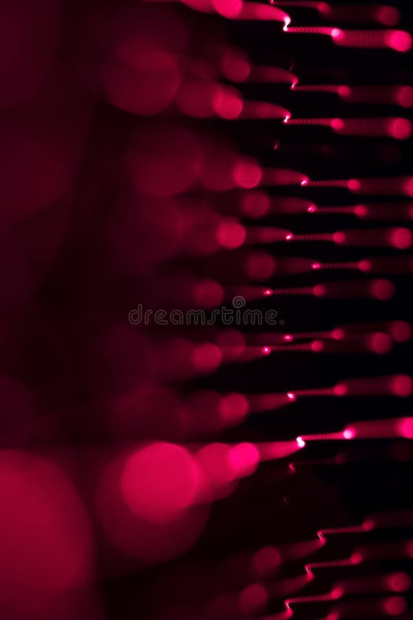 Background of Red LED Lights with Bokeh Effect Stock Image - Image of ...
