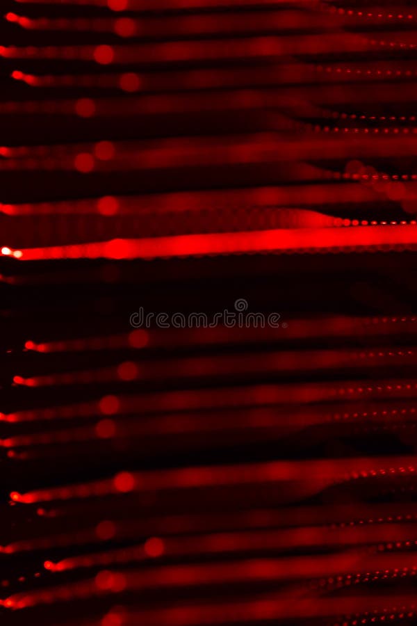 Background Of Red LED Lights With Bokeh Effect Stock Image - Image of ...