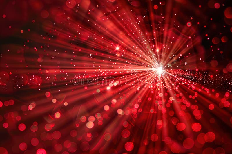 Background with Red Light Rays. Generative AI. Stock Illustration ...