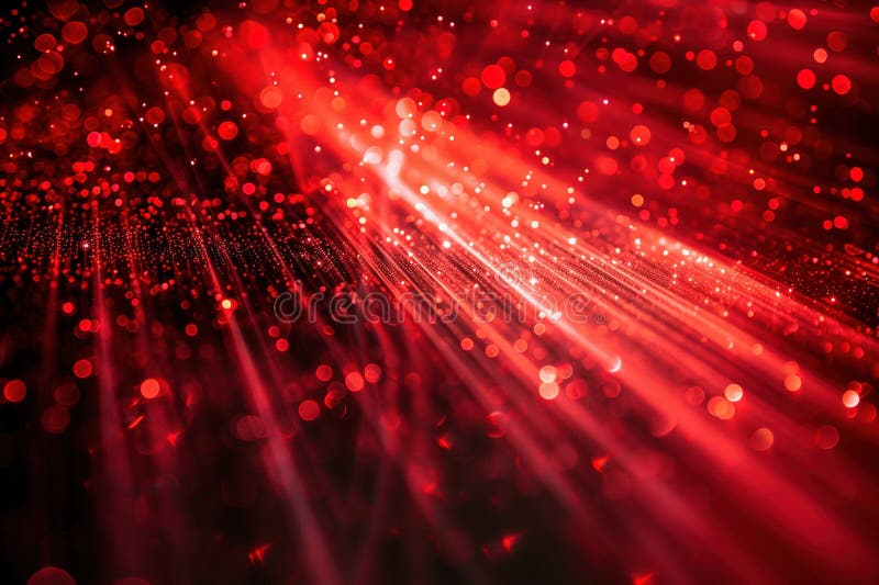 Background with Red Light Rays. Generative AI. Stock Illustration ...