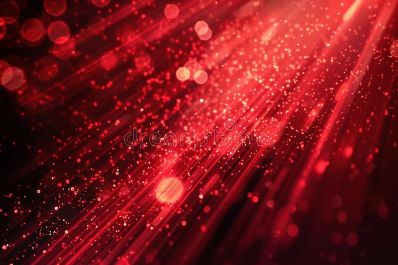 Background with Red Light Rays. Generative AI. Stock Illustration ...