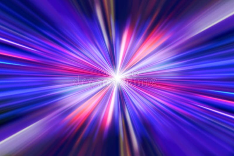Background of Red Light Rays on a Dark Red and Blue Background Stock ...