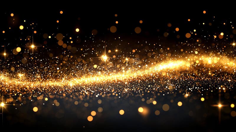 A Background of a Red or Orange Glowing Light with Glitter Stock ...