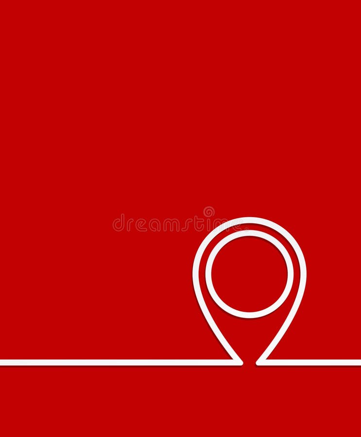 Background Red with Pin Symbol Stock Vector - Illustration of symbol ...