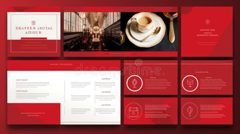 Background Red Powerpoint Template Stock Illustration - Illustration of ...