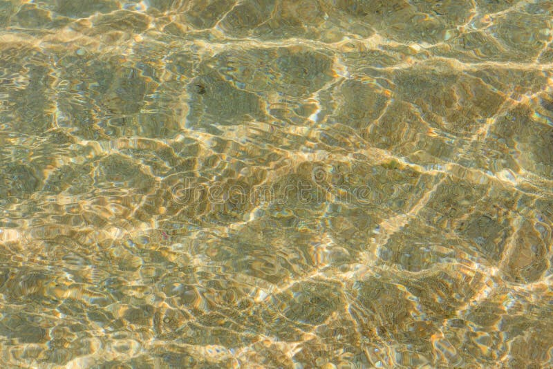 Background of the Red Sea Water Surface and Sandy Bottom Stock Photo ...