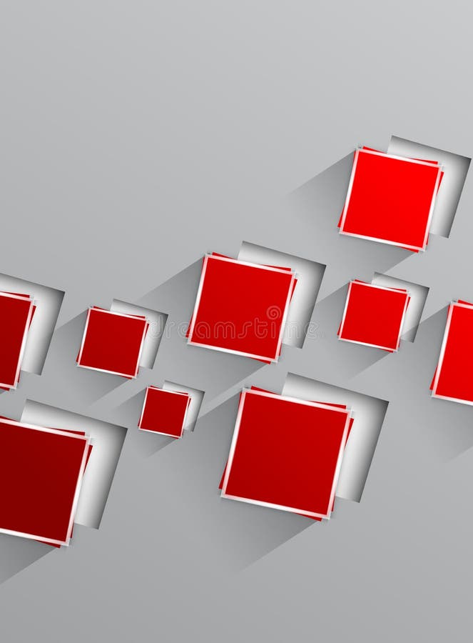 Background with Red Squares Stock Vector - Illustration of construction ...
