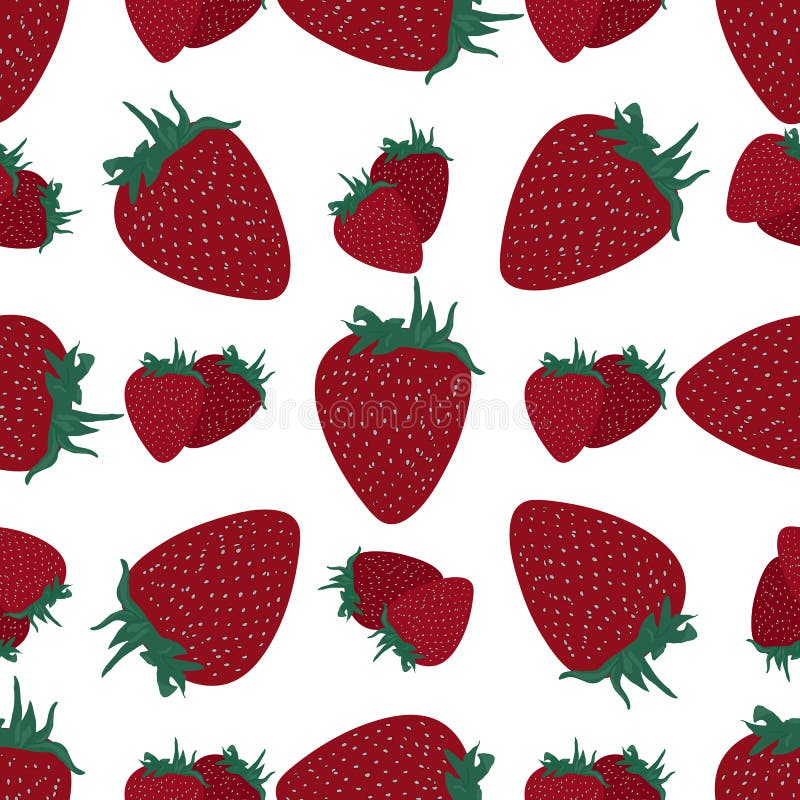 Background red strawberry stock vector. Illustration of crop - 61859392