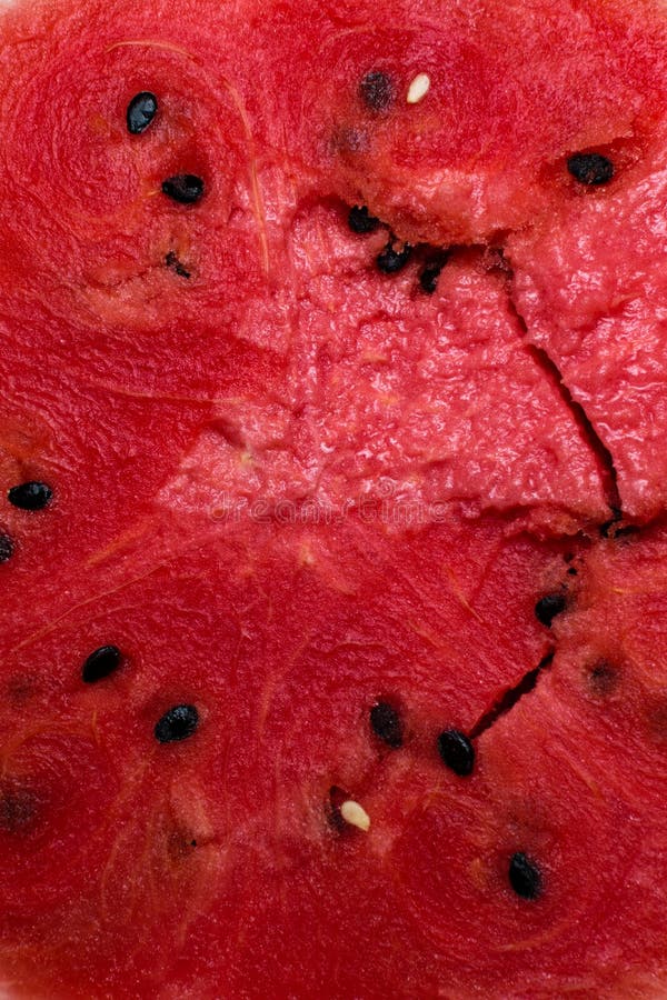 Red Texture of Fresh Cut Sweet Watermelon Stock Image - Image of ...