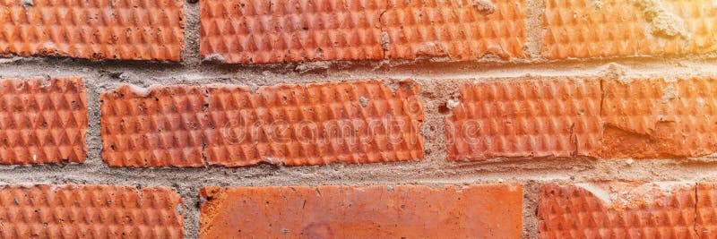 Background of Red Textured Relief Brick. Aged Old Stone Wall or Street ...