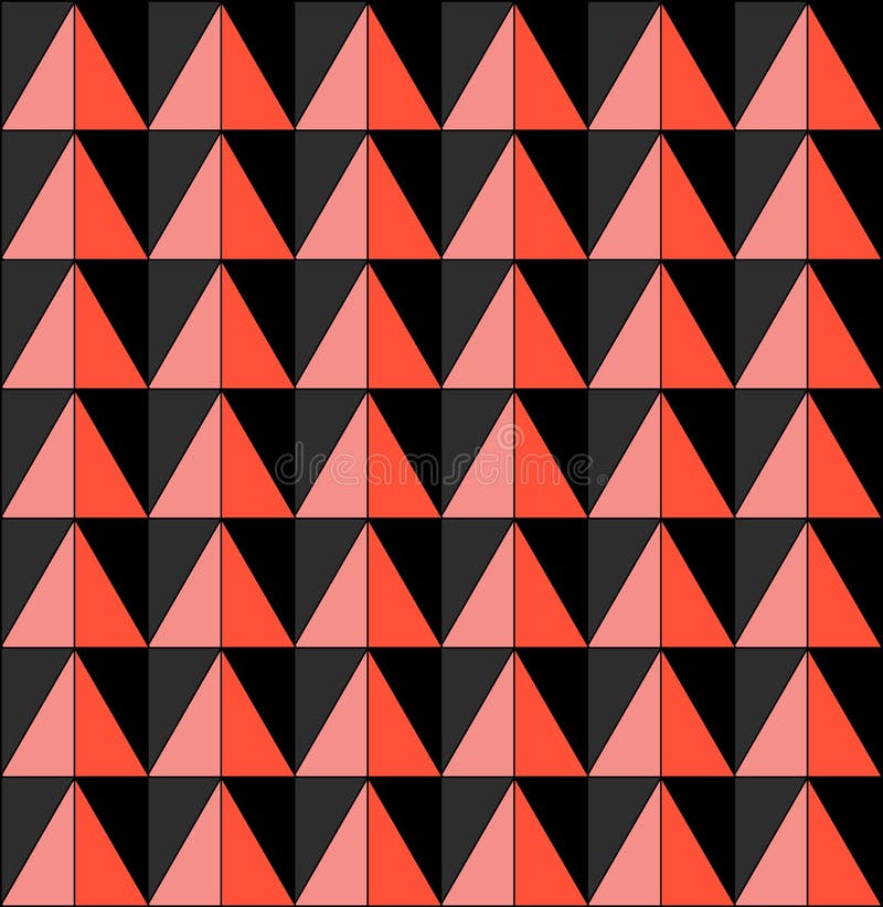 Background with Red Triangles. Raster Stock Illustration - Illustration ...