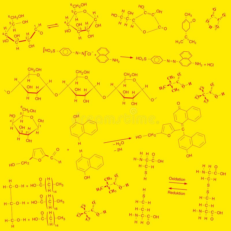 Background Red Yellow Chemical Stock Vector - Illustration of sciences ...