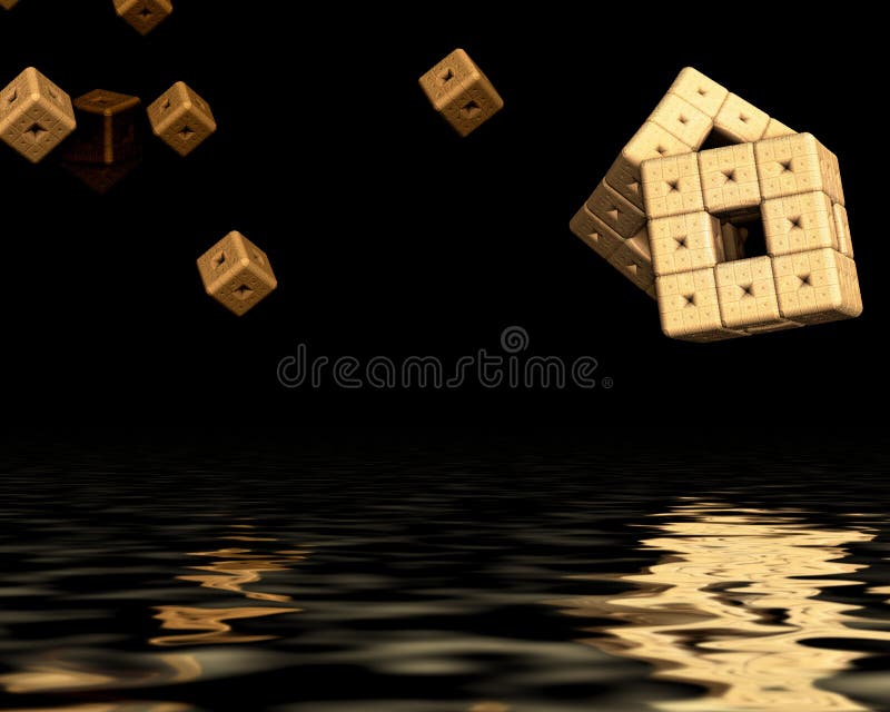 Reflection Geometry in Space Stock Illustration - Illustration of ...