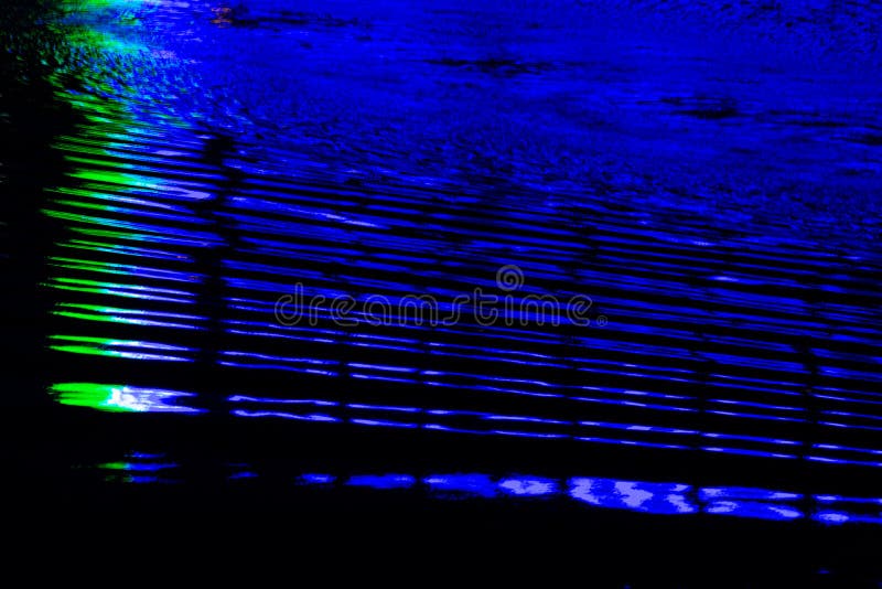 Background-reflection of Neon in the Water Stock Image - Image of club ...