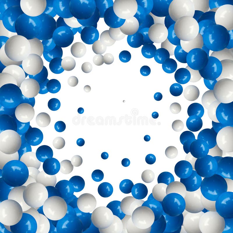 Abstract Flying Spheres Background. Sweet Candy. Colorful Realistic ...