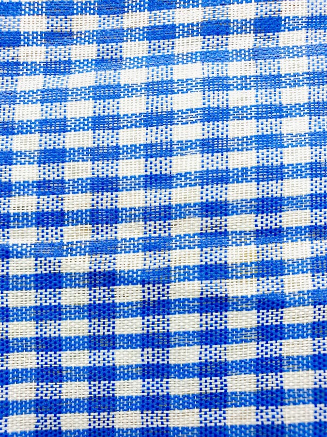 A Background with a Repeating Pattern of Blue White Checkered Cloth ...