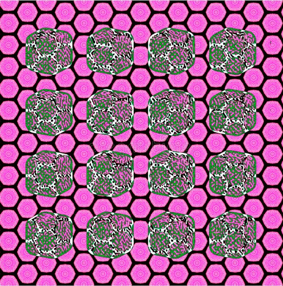 Background of Repeating Shapes, Pattern of Colored Shapes Stock ...