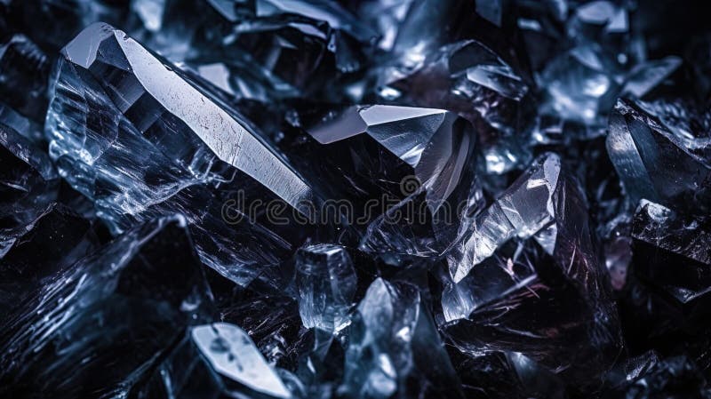 The Background Resembling Obsidian Crystals Shrouded in the Atmosphere ...