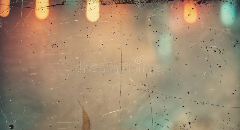 Background of Retro Film Overly Image with Scratch Dust and Light Leaks ...