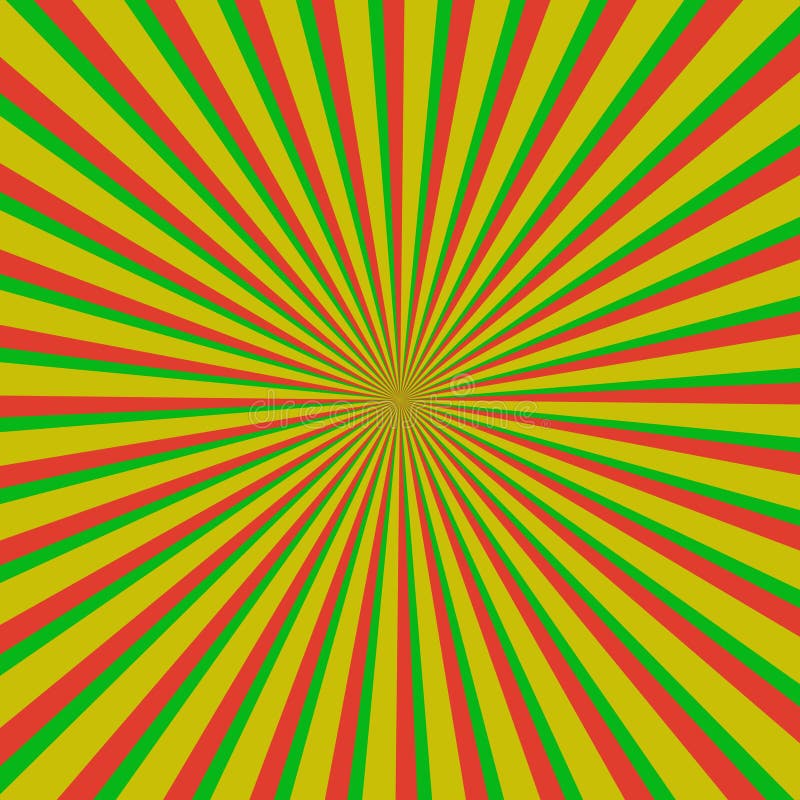 Background with Retro Rays. Color Abstract Ray Star Burst Background ...