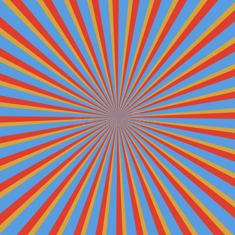 Background with Retro Rays. Color Abstract Ray Star Burst Background ...