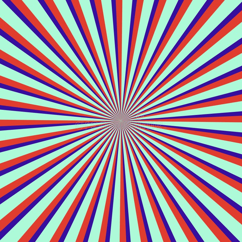 Background with Retro Rays. Color Abstract Ray Star Burst Background ...
