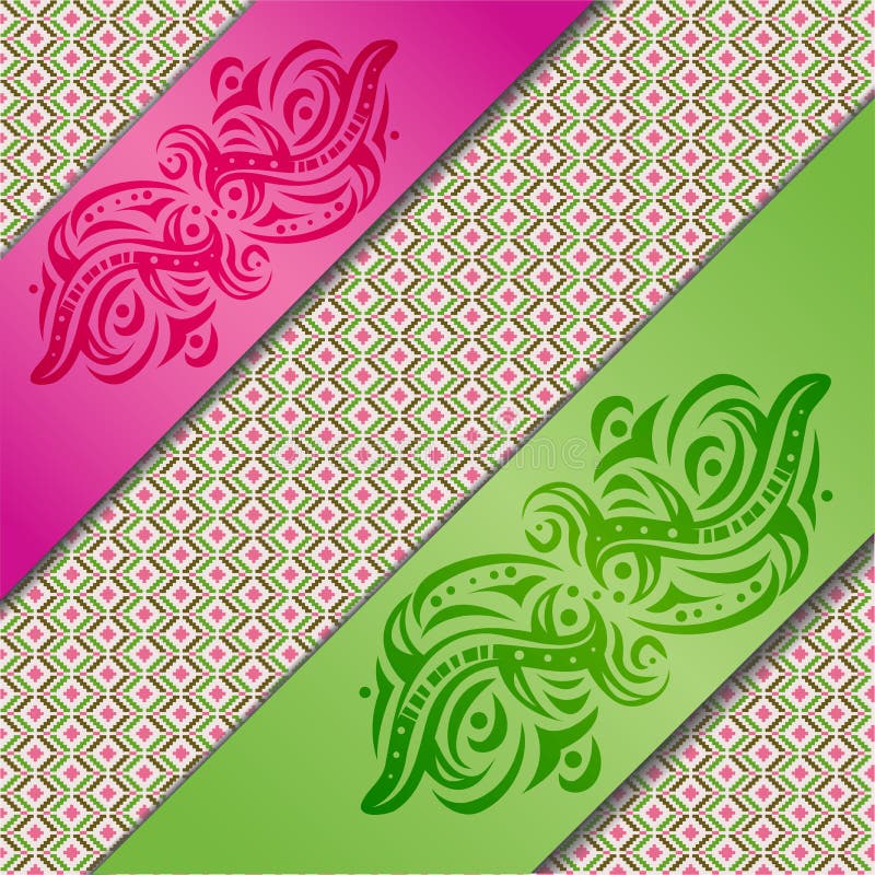 Background with ribbons. stock vector. Illustration of bright - 65461007