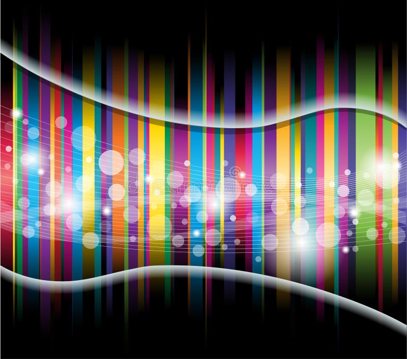 Background with ribbons. stock vector. Illustration of bokeh - 61614013