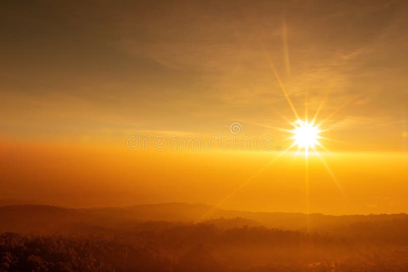 Background of the Rising Sun Stock Photo - Image of orange, peak: 221687620