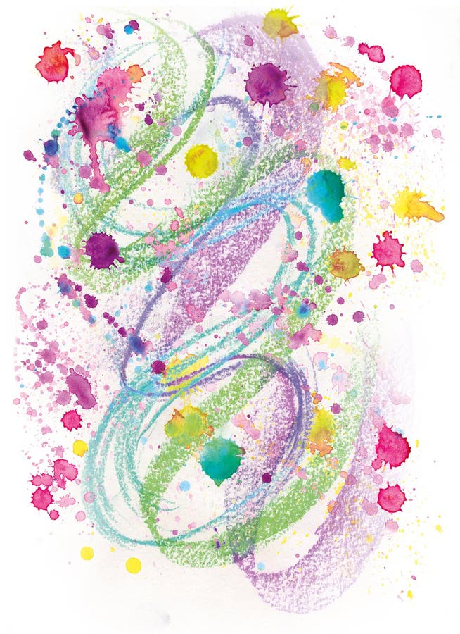 Background from Monotype Paints and Gradients with Multi-colored Blots ...