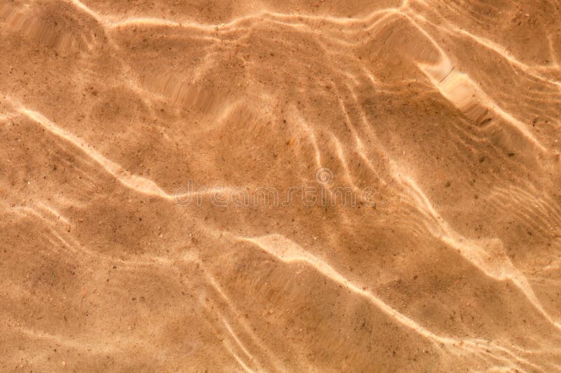 Background of River Sand Under Water Stock Image - Image of tranquil ...